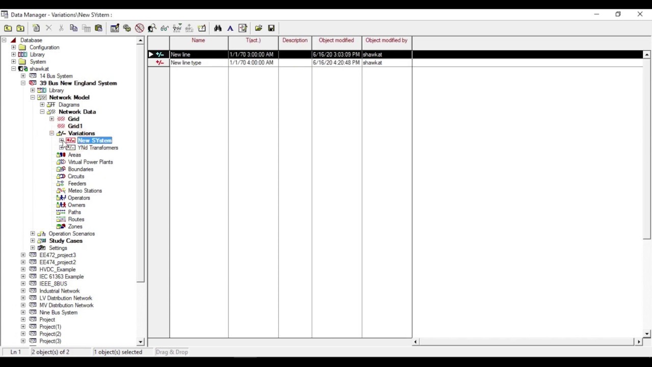PowerFactory DIgSILENT tutorial #8. analyzing network variations. its ...