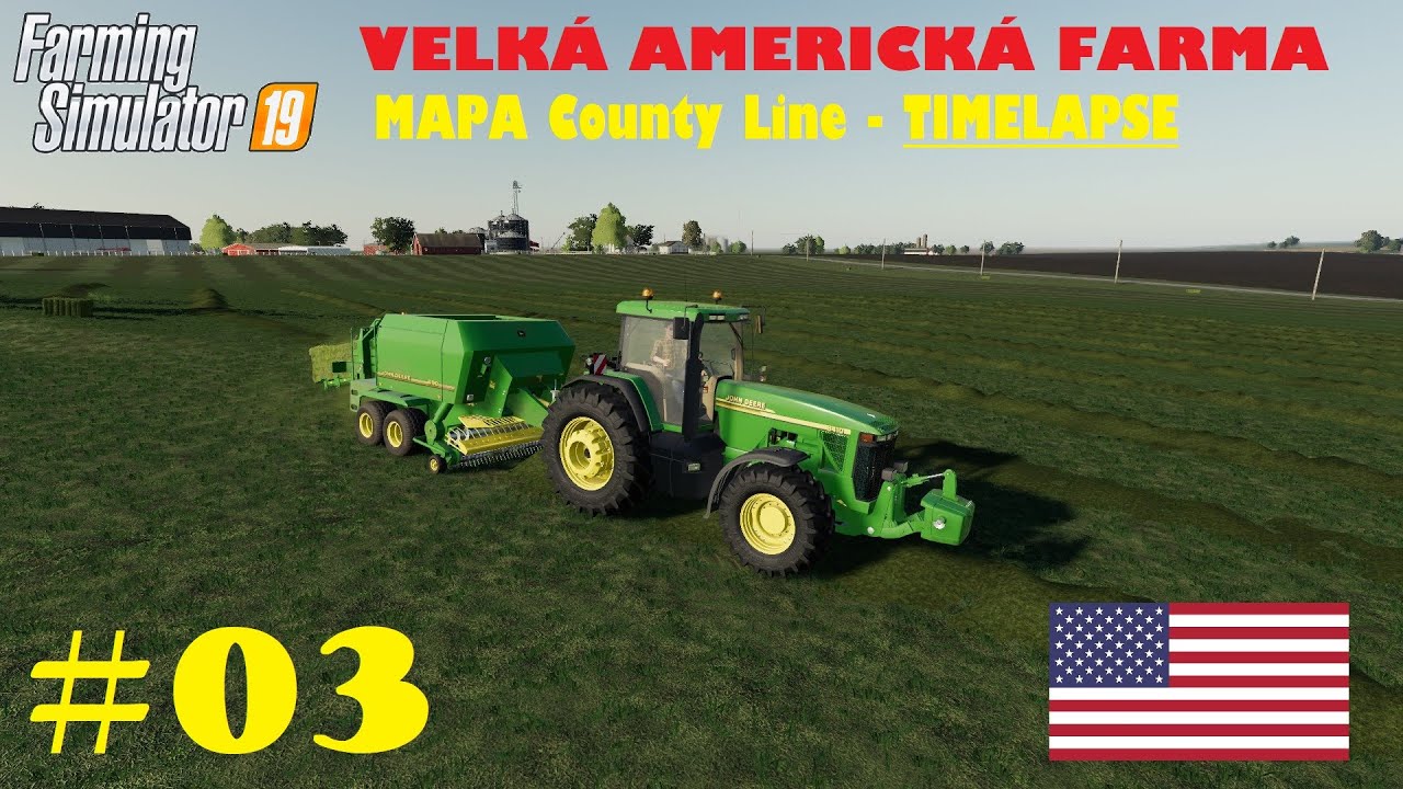 LISOVÁNÍ TRÁVY + POSTŘIKY - Velká Americká farma I Farming Simulator 19 ...