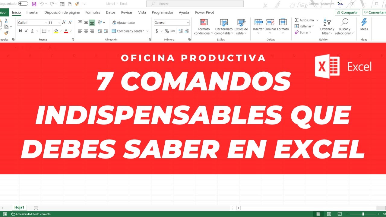 7 comandos de Excel INDISPENSABLES (no formulas) - YouTube
