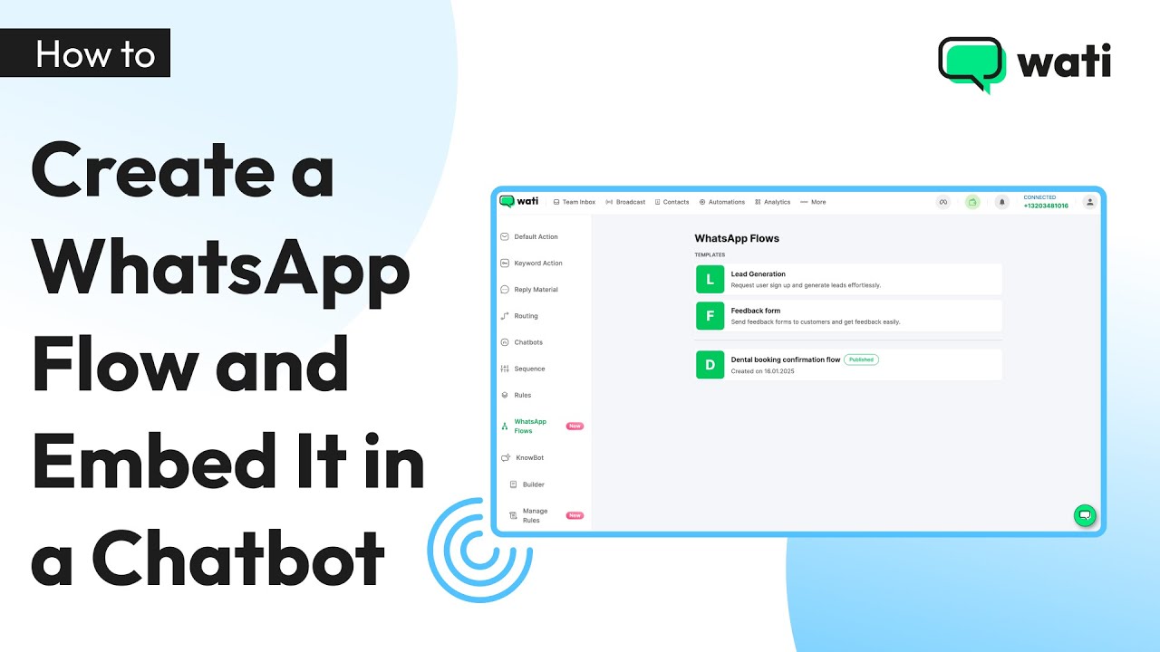 How to Create a WhatsApp Flow and Embed It in a Chatbot - YouTube