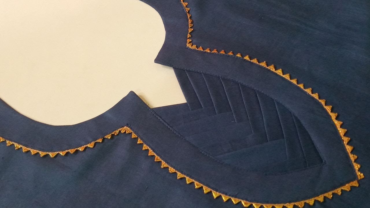 Beautiful unique kurti neck design cutting and stitching | Neck design ...
