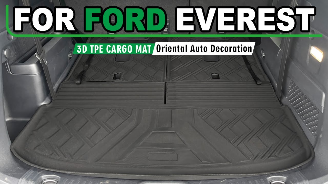 3D TPE Boot Mat for Ford Everest Next-Gen 7 Seater 2022+ | OAD4X4 ...