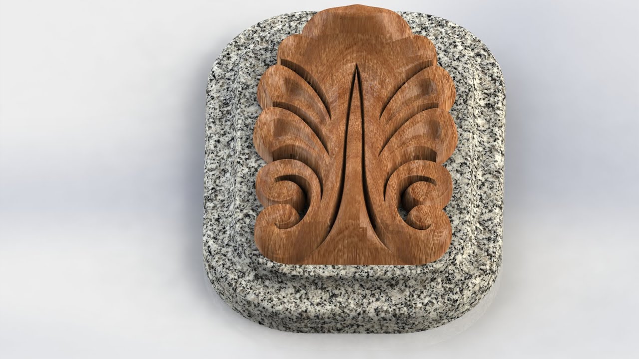 Solidworks modeling: wood carving modeling #6 - YouTube