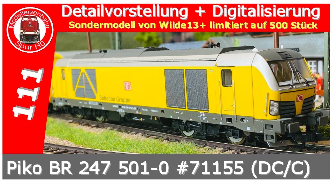Limitiertes Sondermodell Piko BR 247 501-0 Bahnbau Gruppe #71155 und ...