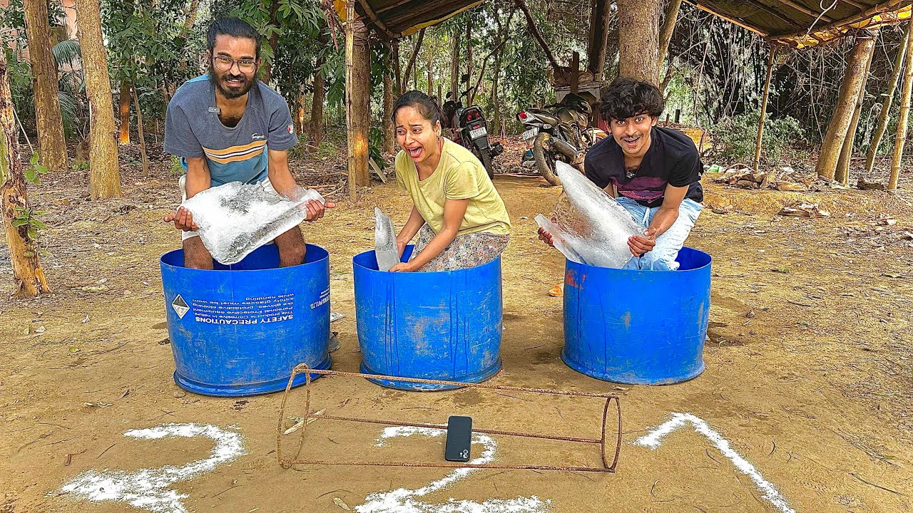 Crazy cold water challenge 🥵 | extreme level - YouTube