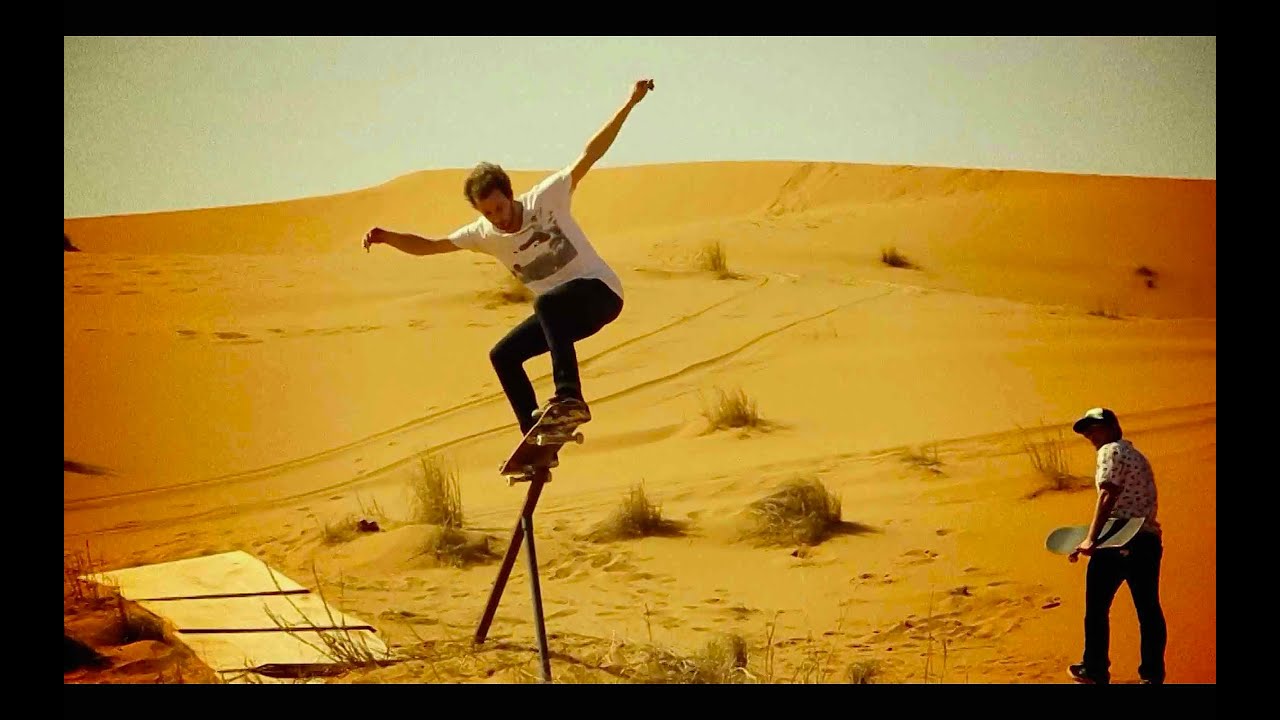 Skate session on sand dunes in the Moroccan Desert - YouTube