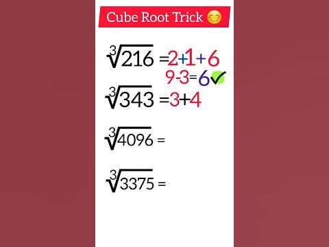 Cube Root 😊 How To Find Cube Root | Cube Root Tips & Tricks | Maths ...