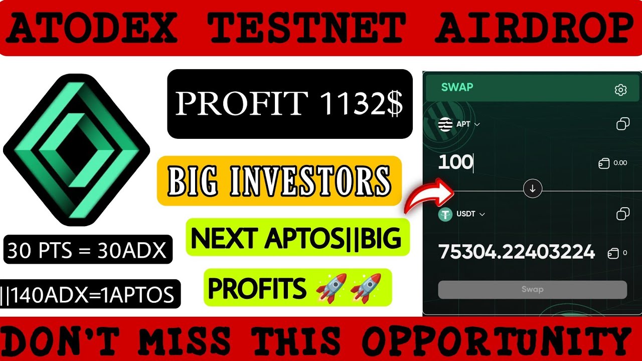 ATODEX AIRDROP| APTOS AIRDROP|AIRDROP LIKE APTOS #testnetairdrop # ...