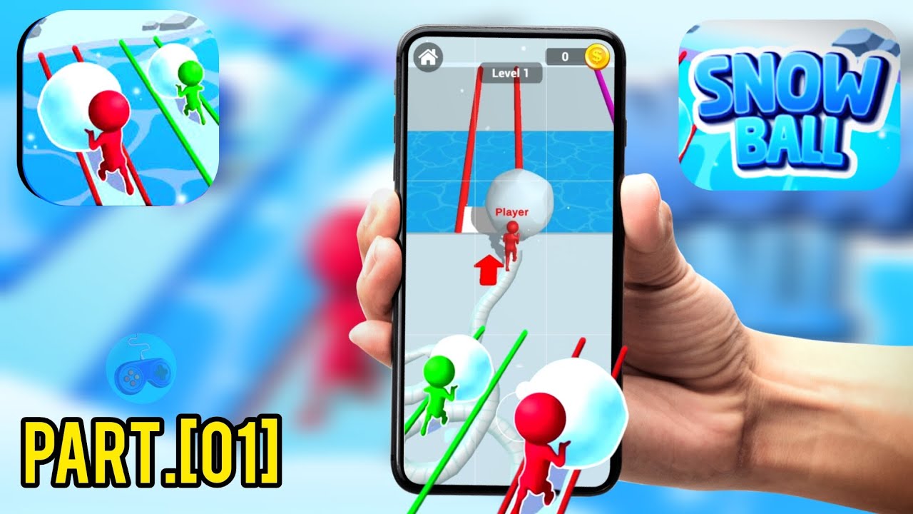 Snow Ball Ice Race - Gameplay All Levels (Android,iOS) Part.[01 ...