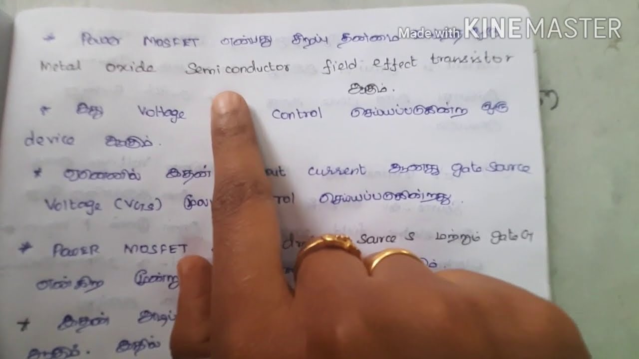 MOSFET -Simple and Short notes - YouTube