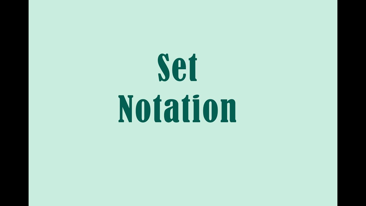 EDEXCEL INTERNATIONAL GCSE - Chapter no . 1 Set 1 Set Notation - YouTube