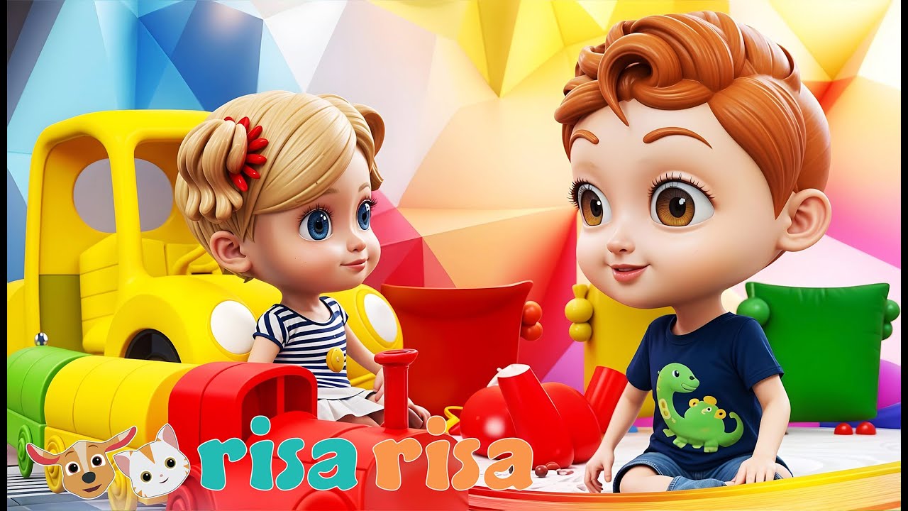 Colors Everywhere! Red, Blue, Yellow, Green | Risa Risa Kids Songs and ...