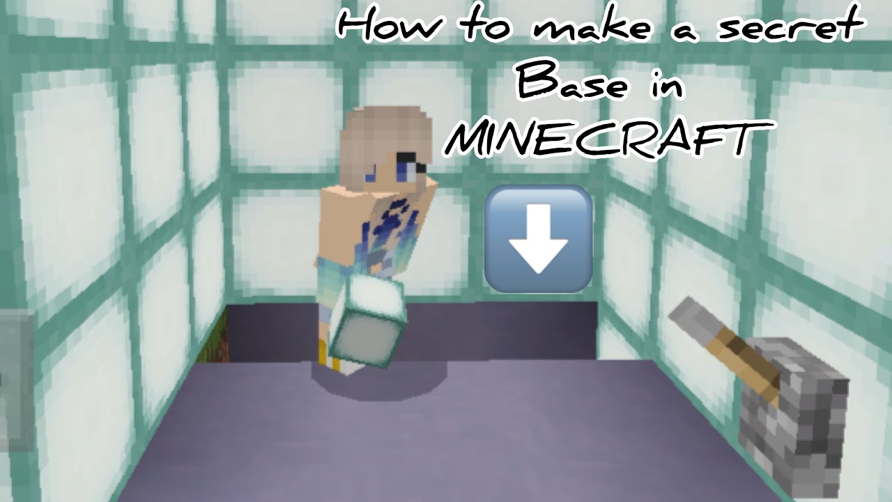 How to make a secret base in MINECRAFT - YouTube