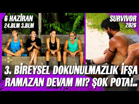 SURVIVOR 2026 5 HAZİRAN FULL İZLE 3. BİREYSEL DOKUNULMAZLIK İFŞA RAMAZAN 24. HAFTA 3. BÖLÜM TV8 TEK