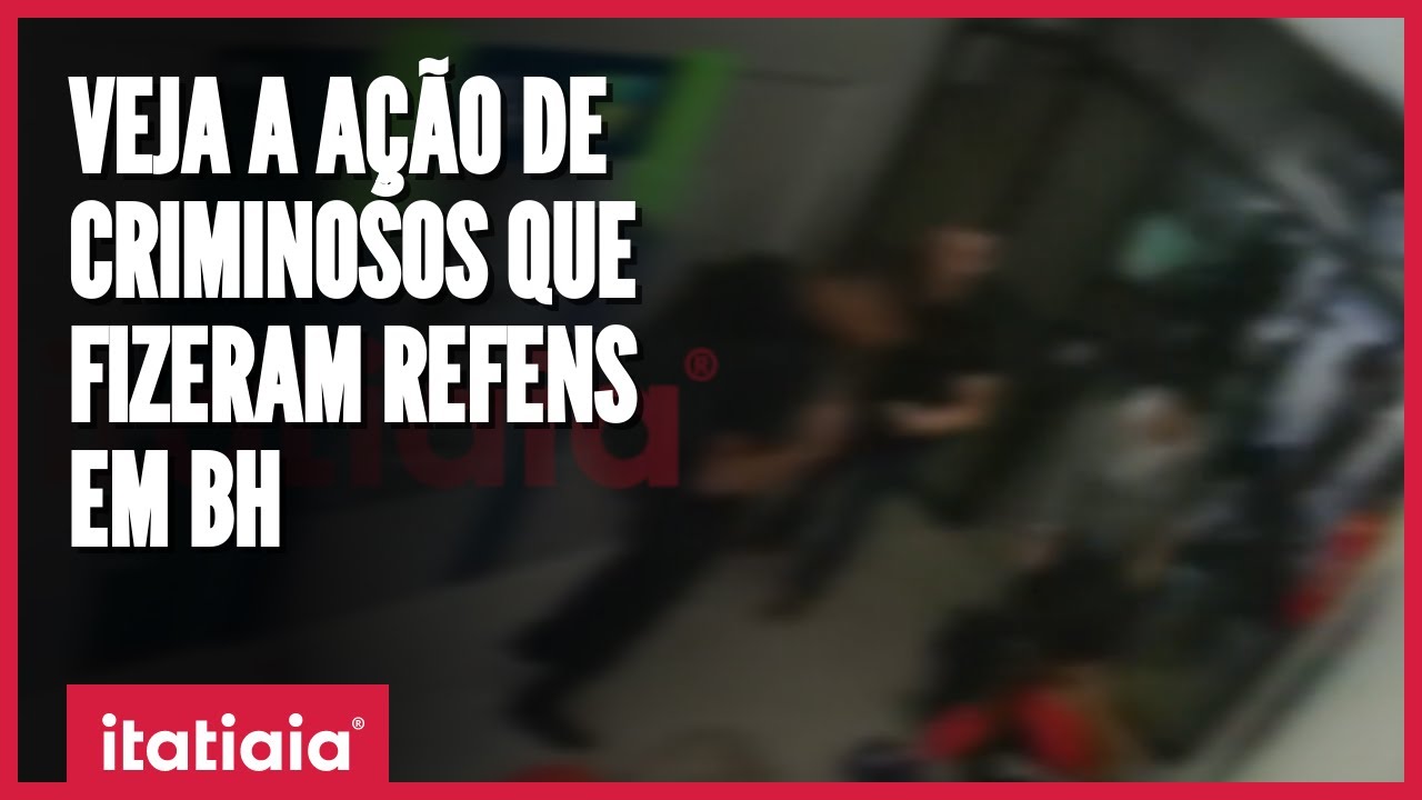 CRIMINOSOS ARMADOS FAZEM REFÉNS EM BANCO EM BELO HORIZONTE - YouTube