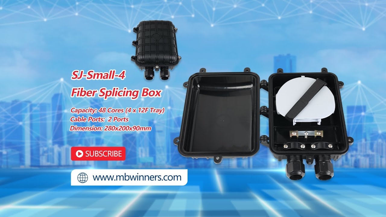 SJ-Small-4 Fiber Splicing Box | Fiber Distribution Box | Bwinners - YouTube
