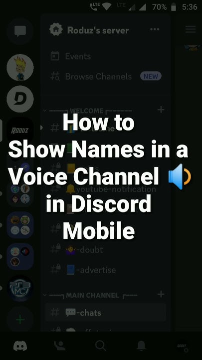 How to Show Names in a Voice Channel 🔉in Discord Mobile #roduz #discord #howto #how #show #name ...