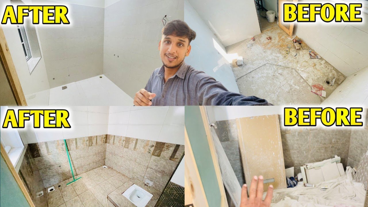 Finally Washrooms Cleaning Done🧹 🥵 Before And After Look👌😍 - YouTube