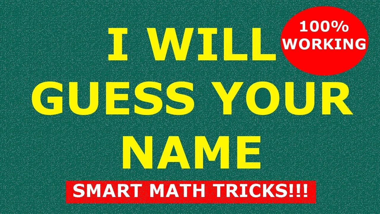 I will guess your name - YouTube
