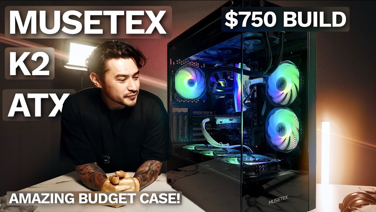 The Best Budget ATX PC Case under $90 - Musetex K2. Includes 6 rgb fans ...