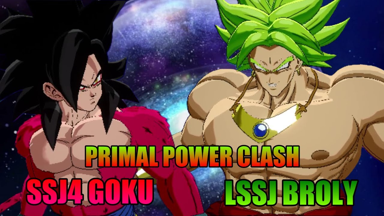 SSJ4 Goku vs DBZ LSSJ Broly | Primal Power Clash | DRAGON BALL SPARKING ...