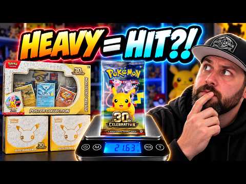 Can You Weigh Pokémon 30th Anniversary Packs?! I Tested It…