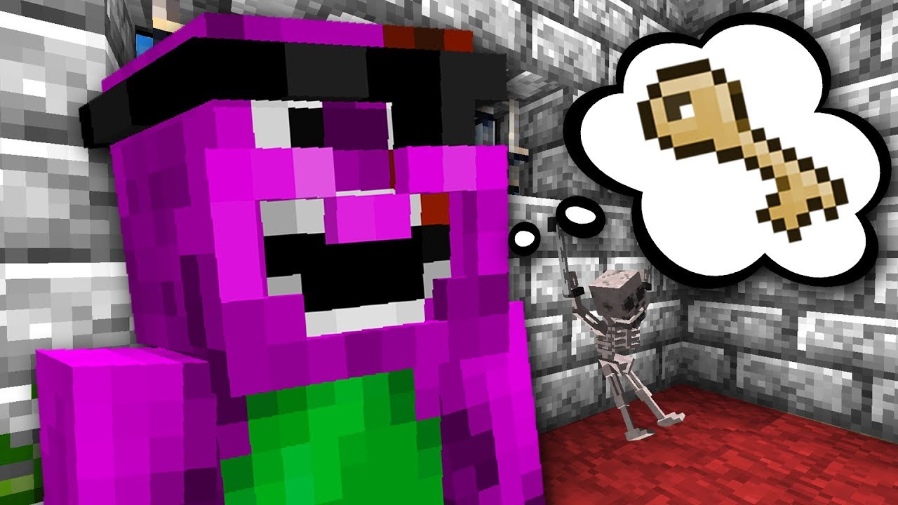 BARNEY ESCAPES FROM MINECRAFT PRISON! - YouTube