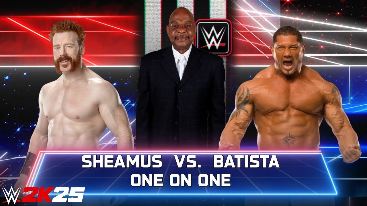 WWE 2k25 - Sheamus vs Batista: Special Guest Referee Teddy Long at ...