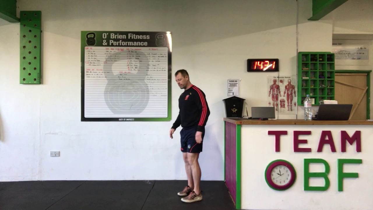 staggered stance balance - YouTube