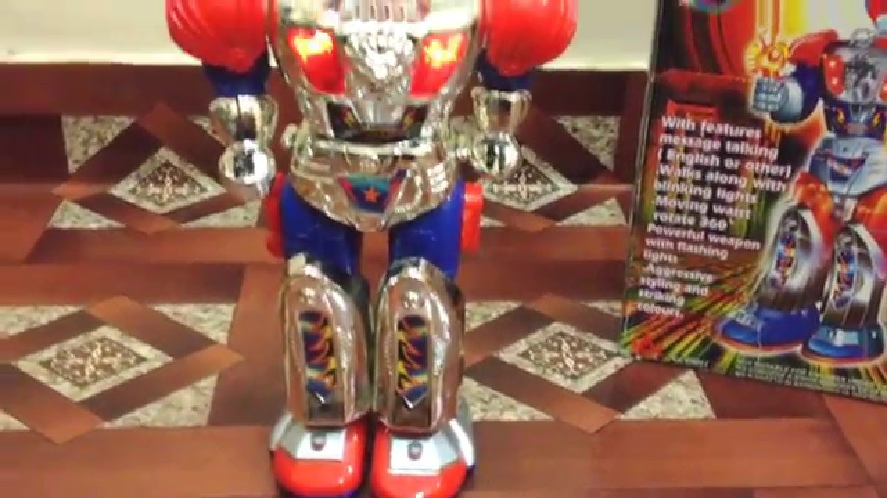 Unboxing Children's Super Mega Heavy Metal Fighter Robot with Flashing ...