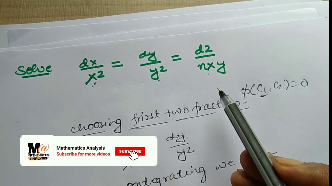 Ordinary Simultaneous Differential Equation In Hindi 7 Problem And