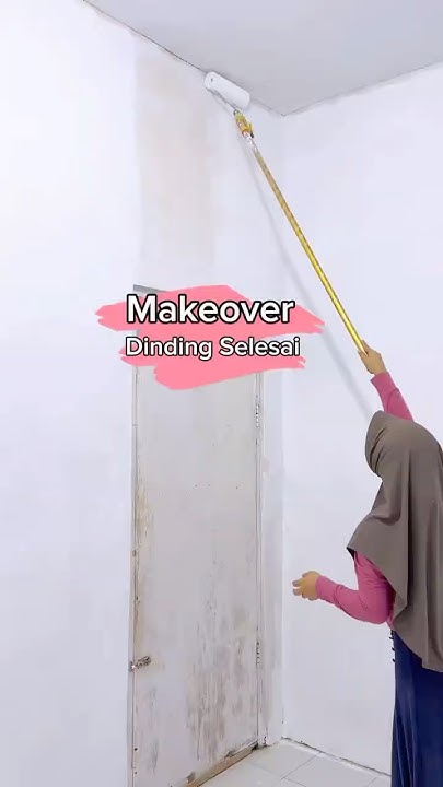 Makeover dinding dari awal sampai akhir #makeover #diy #rumahpink #catdinding #catdasar # ...