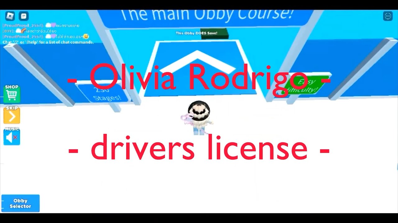 Olivia Rodrigo - drivers license (Roblox Lyrics Video) - YouTube