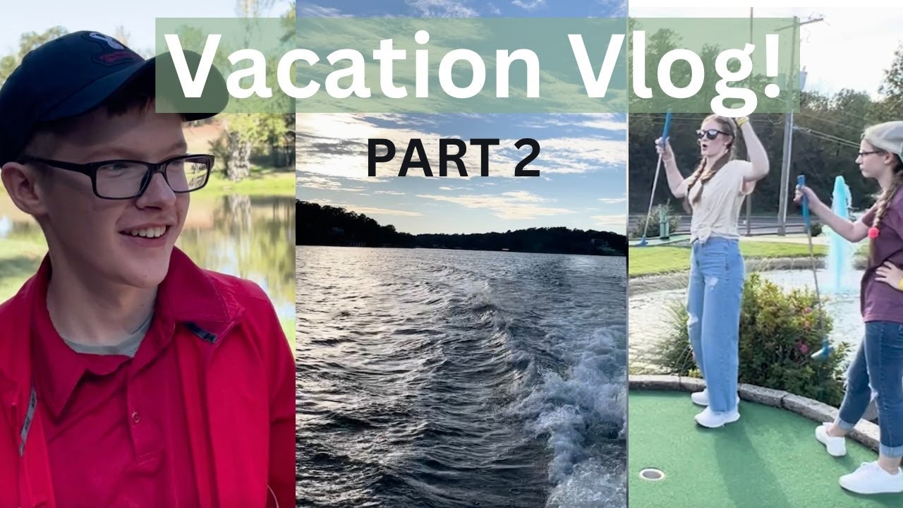 VACATION VLOG (Part 2!) Mini golf, go karts, boats, horses, and more ...