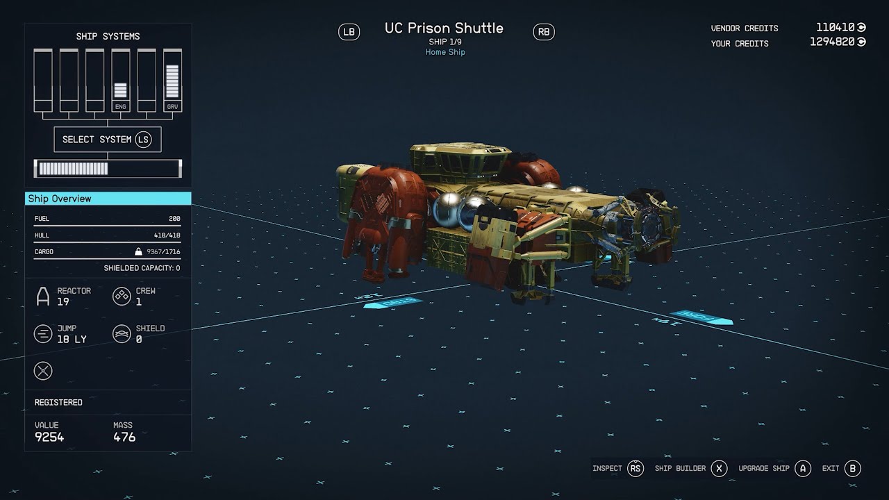 Starfield Ship TEARDOWN Special Ep 3 UC Prison Shuttle - YouTube