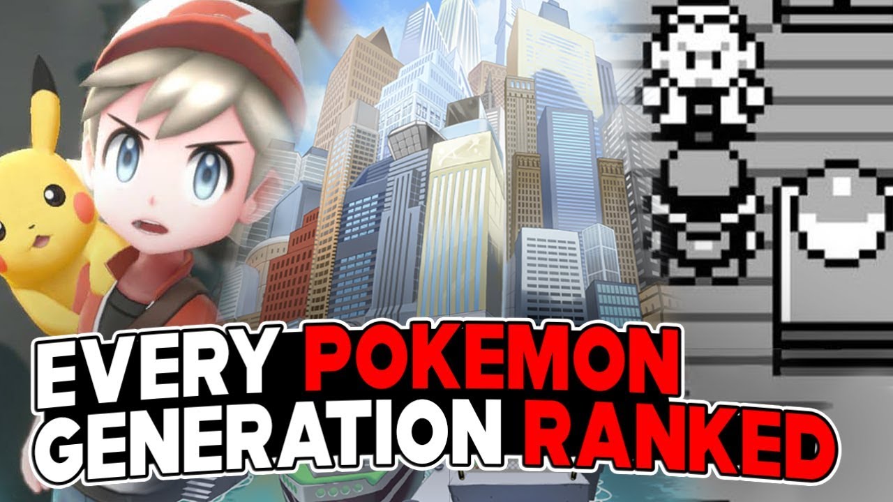EVERY Pokemon Generation Ranked Worst To Best - YouTube