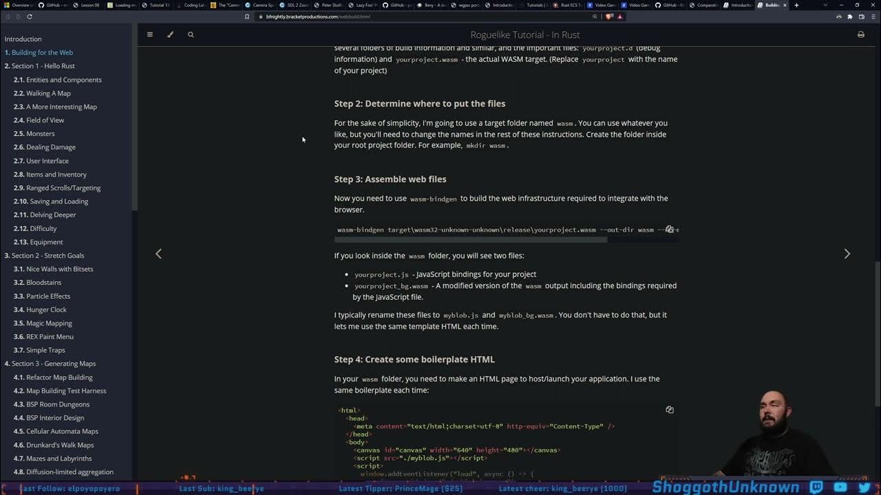 Coding Stream 12 - Roguelike Tutorial in Rust: Intro and ECS - 28 September 2022 - YouTube