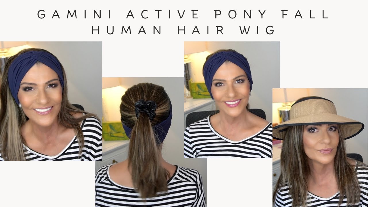 GAMINI ACTIVE PONY FALL WIG | LEILA HUMAN HAIR LIGHT DENSITY ...