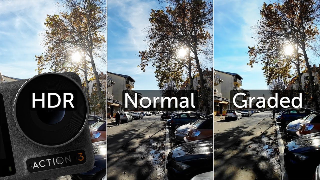 DJI Action 3: Comparing color modes: HDR, Normal & D-Cinelike - YouTube