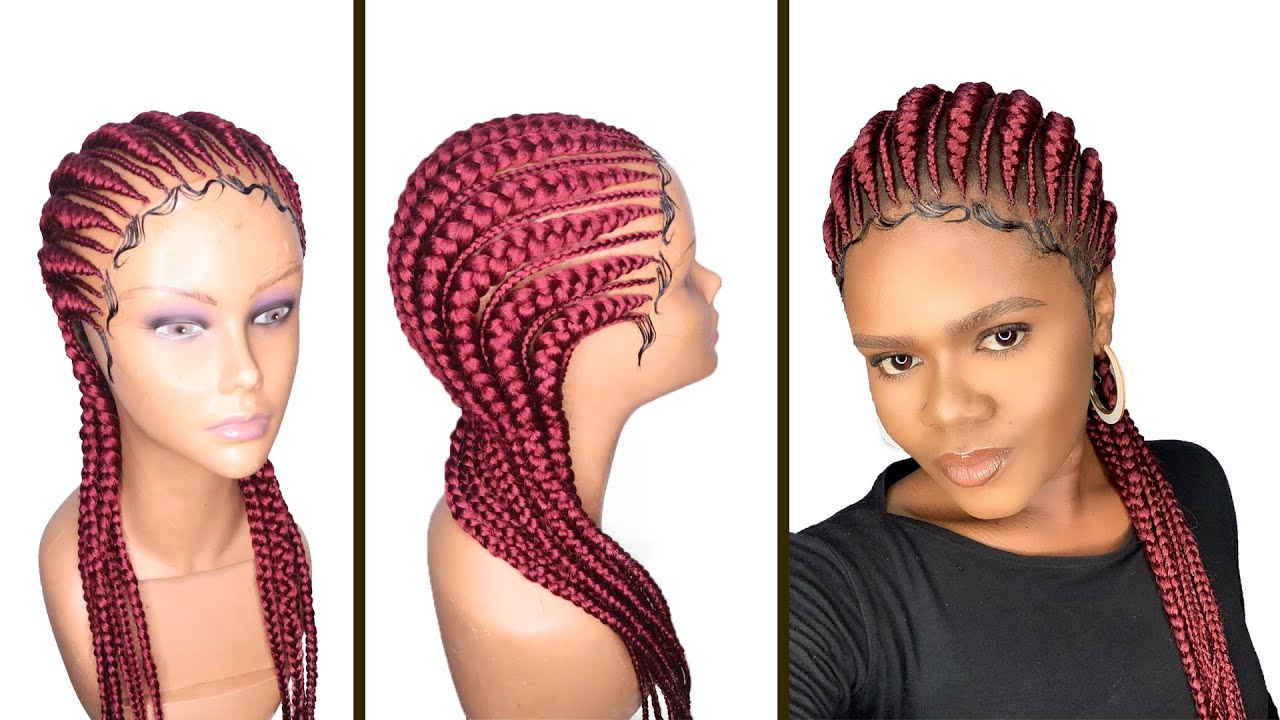 DIY BRAIDED WIG USING BRAID EXTENSION - No Closure Wig - YouTube