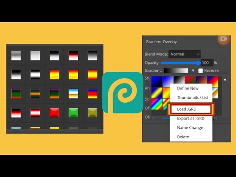 Adding Own Gradients Colors To Photopea - YouTube