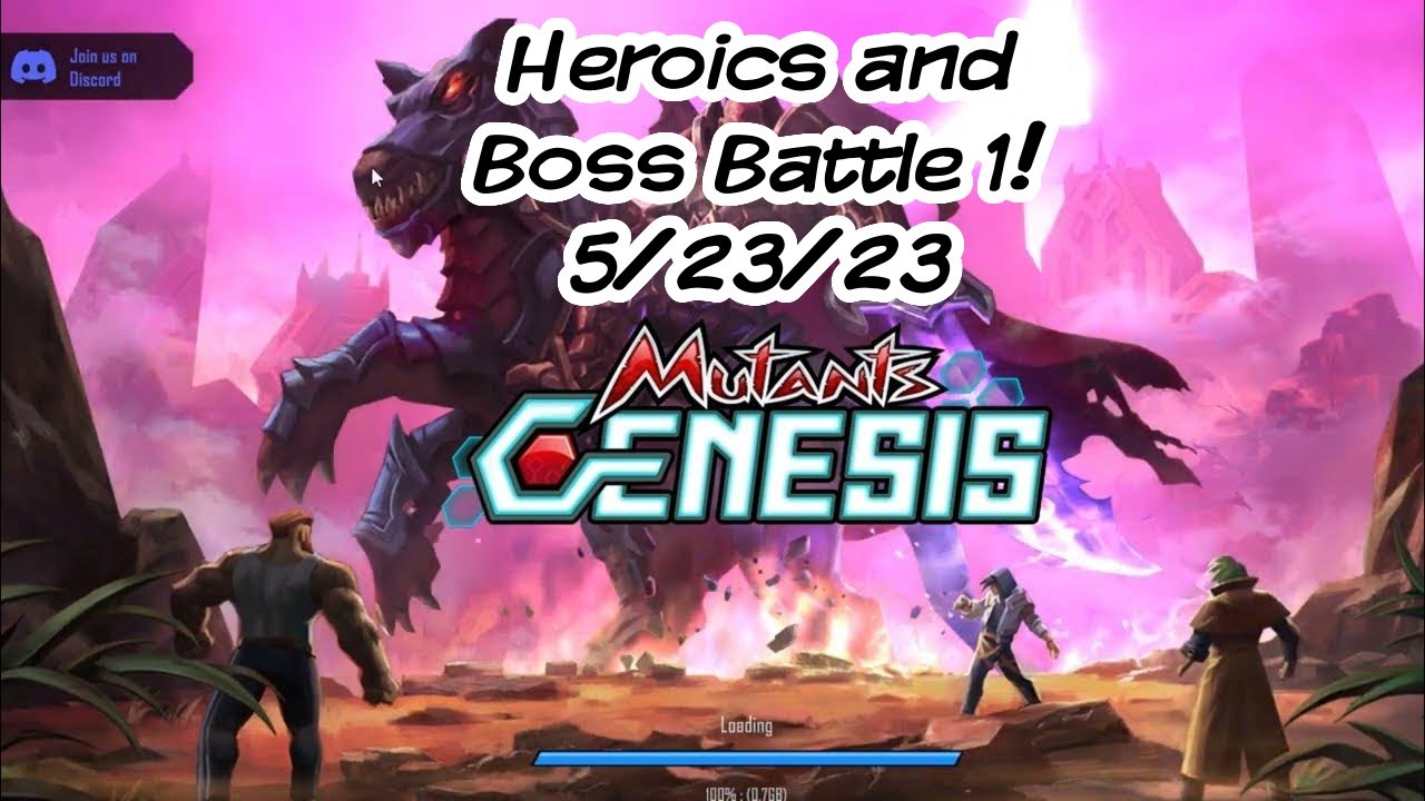 Mutants: Genesis Heroics and Boss Battle 1 (5/23/23) - YouTube