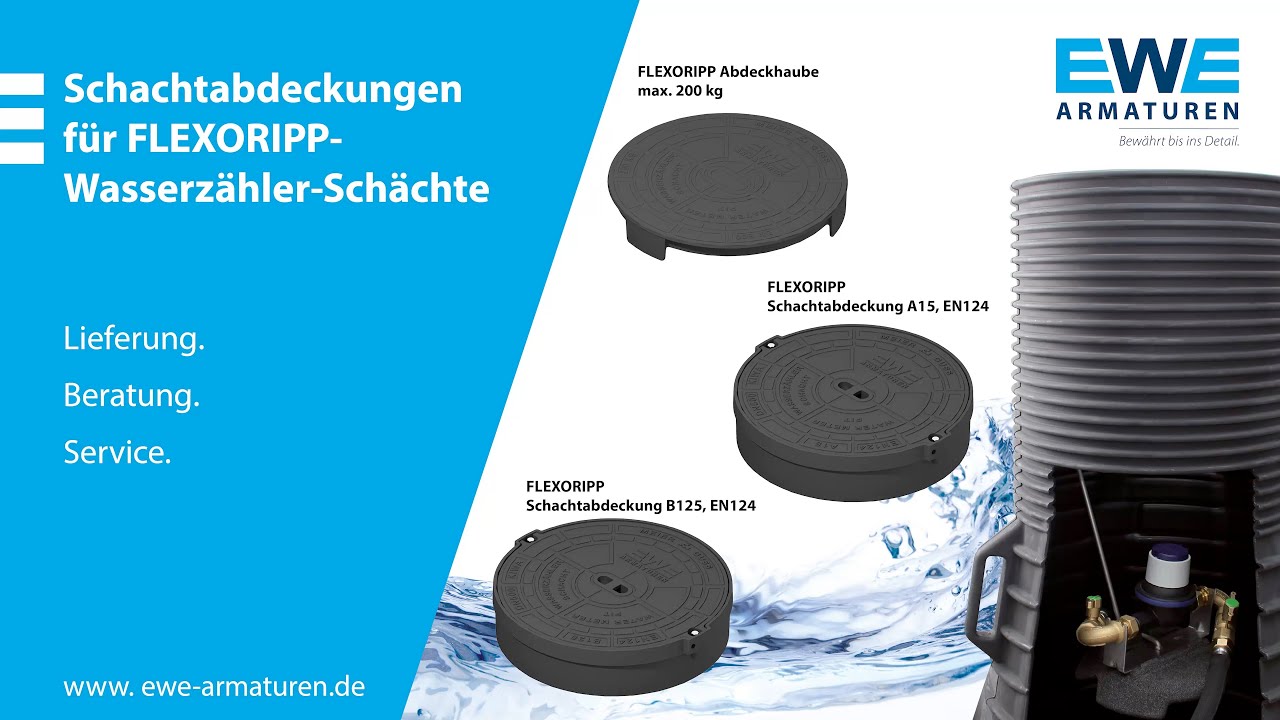 Schachtabdeckungen für FLEXORIPP Wasserzählerschächte - YouTube