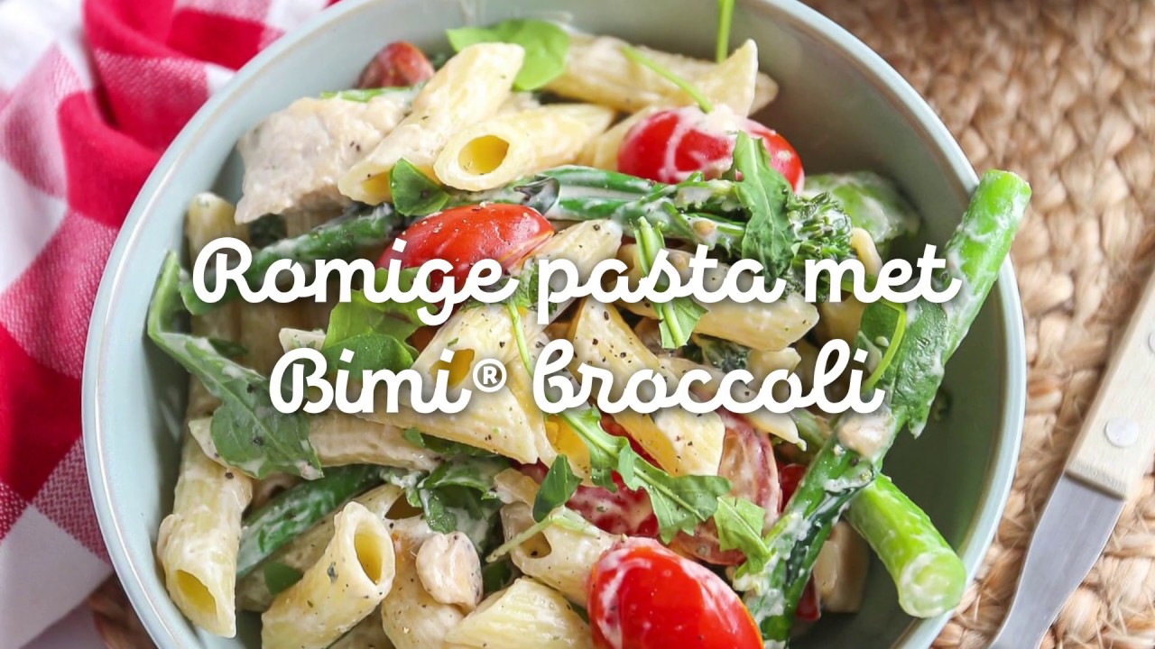 Romige pasta met Bimi® broccoli - YouTube