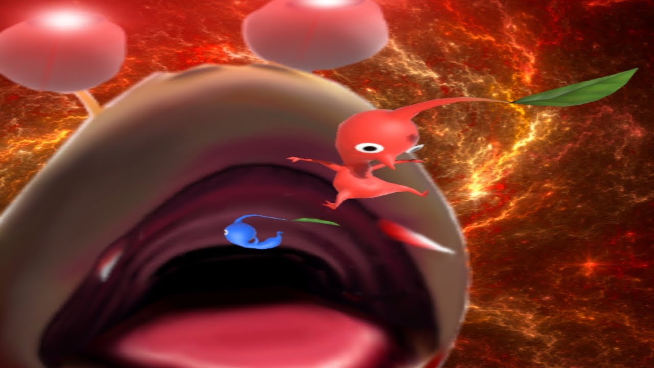 Pikmin getting eaten by a Bulborb - YouTube