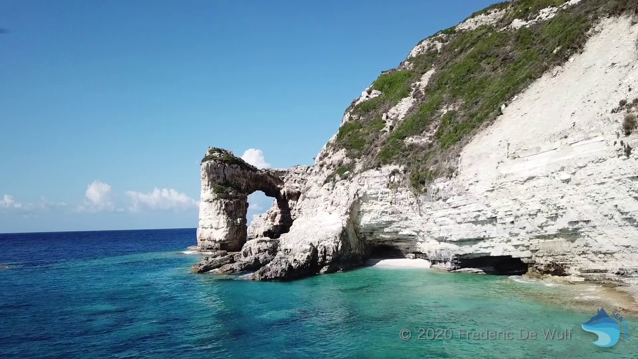Tripitos Arch, Paxos Greece - YouTube