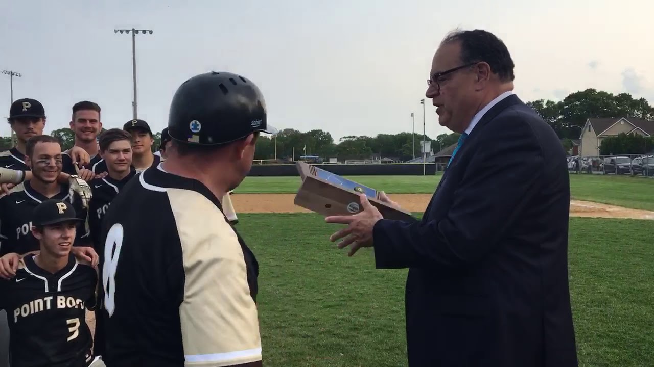 Point Pleasant Boro receives the Central, Group 2 trophy - YouTube