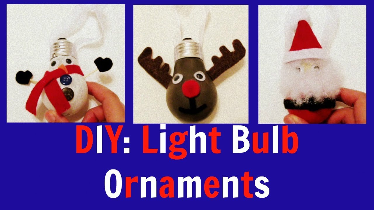 DIY light bulb ornaments 💡 - YouTube