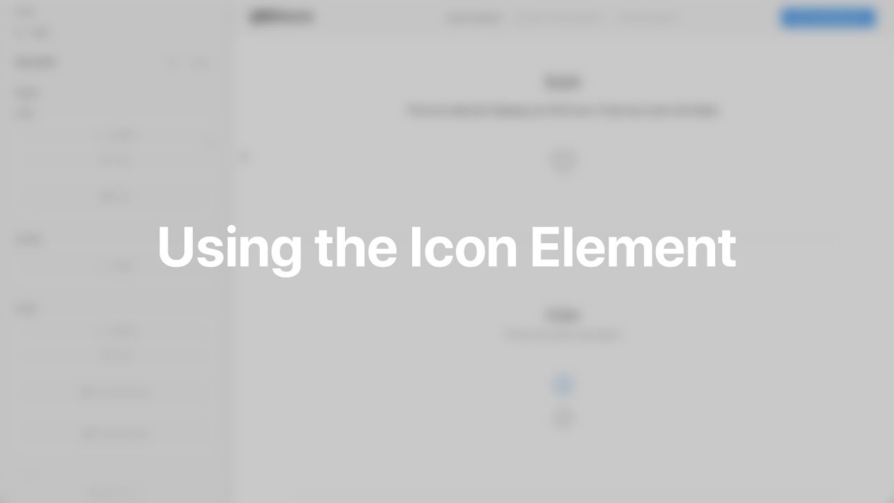 Using the Icon Element | YOOtheme Documentation - YouTube