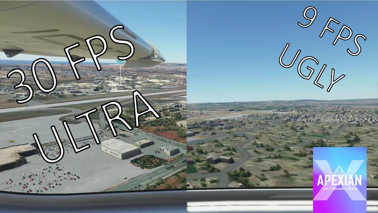 Going from 9 FPS to 30 FPS ULTRA GRAPHICS in FS2020 - YouTube